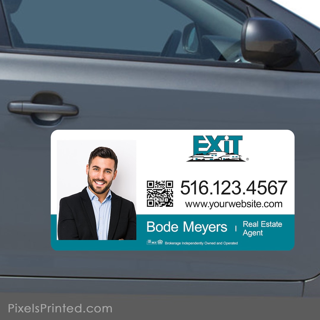 Printed Custom EXIT Realty Car Magnets: Real Estate Marketing, 12x24 - Etsy