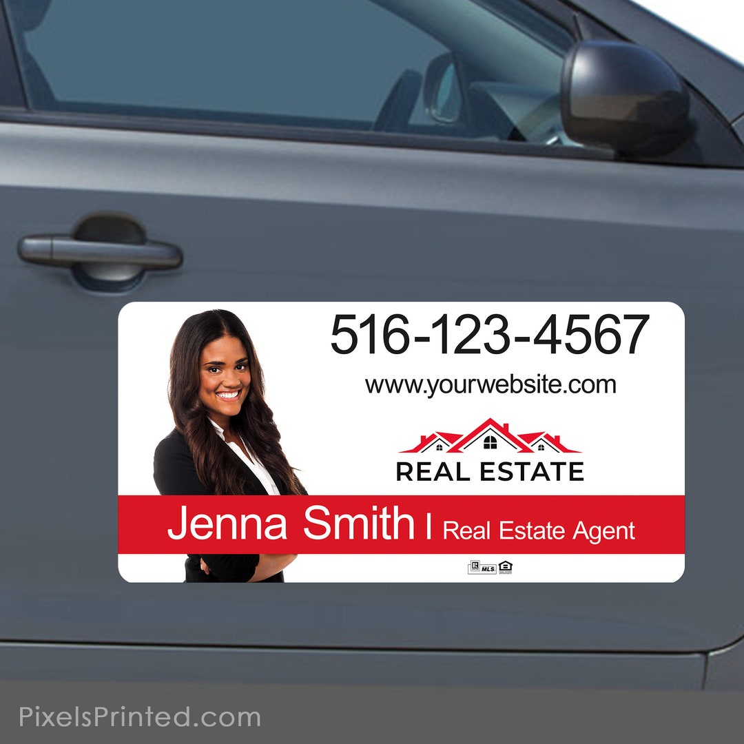 Printed Custom Real Estate Car Magnets: 12x24, Realtor Marketing - Etsy