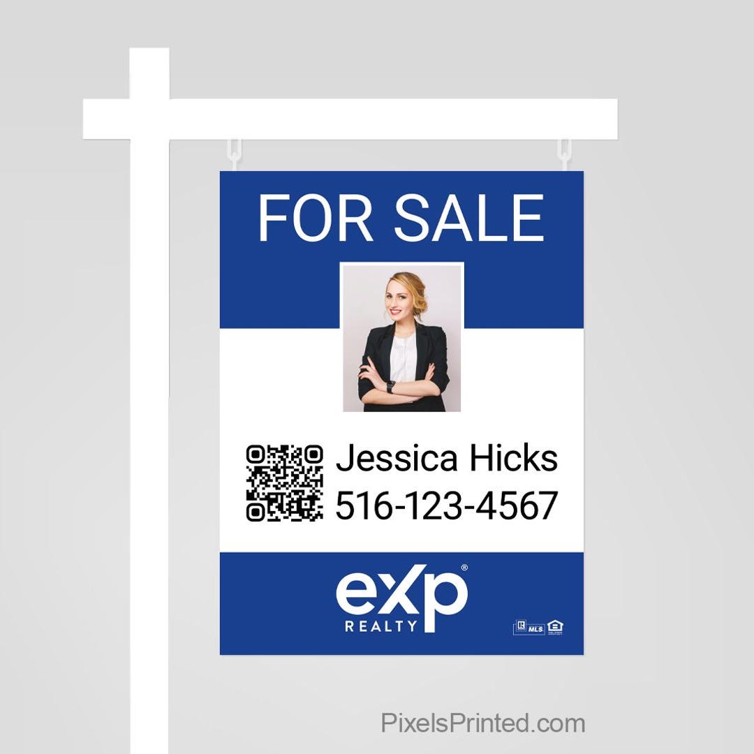 Printed EXP Realty for Sale Sign Panel, Realtor Open House Sign Panel ...
