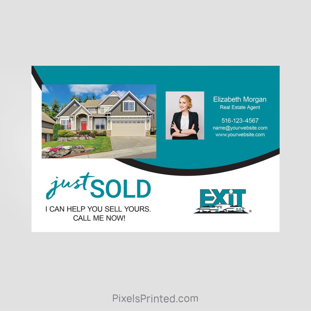 EXIT Realty Just Sold Postcards: Real Estate Marketing (4x6) - Etsy