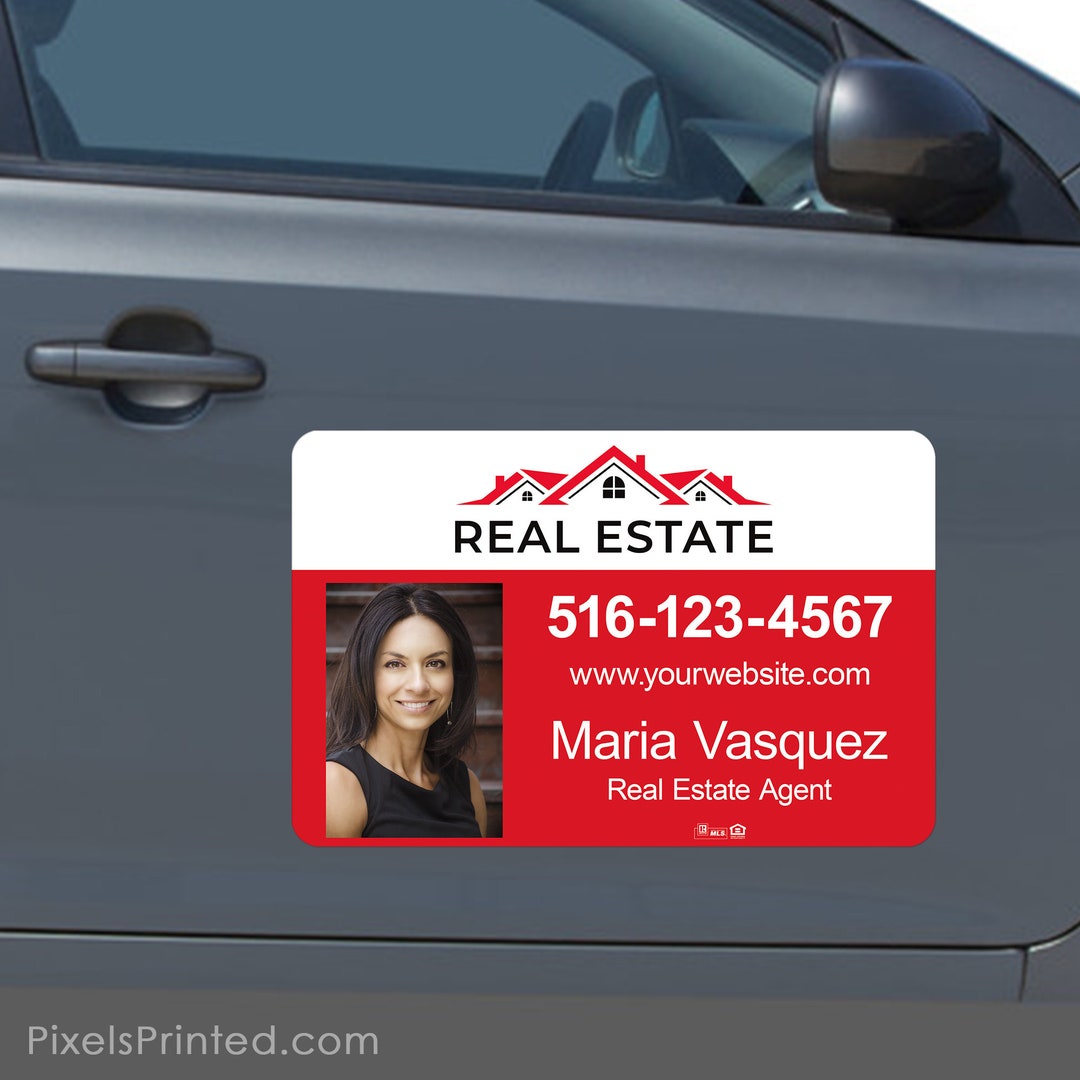Printed Custom Real Estate Car Magnets: 11x17, Realtor Marketing - Etsy