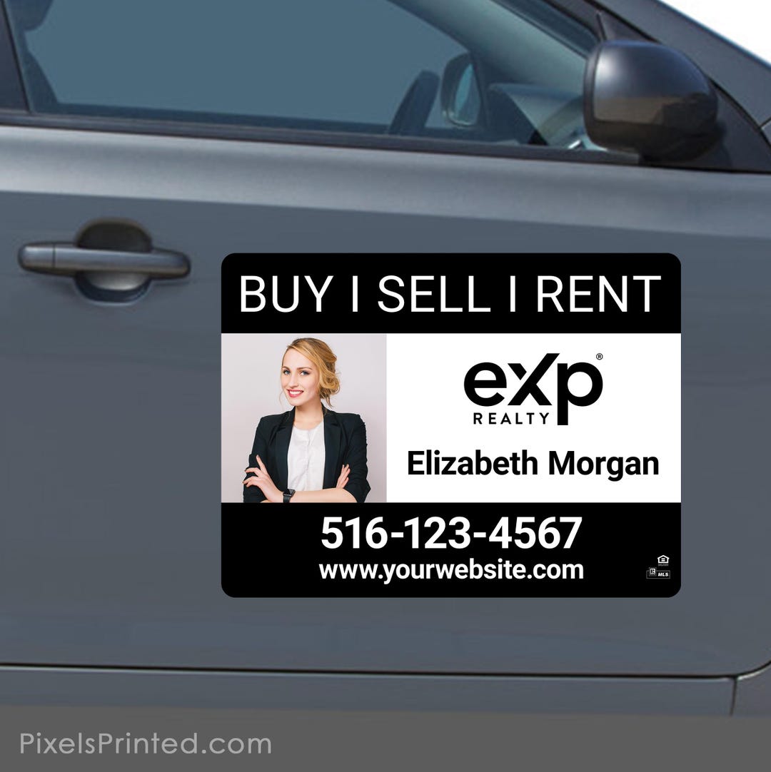 Printed EXP Realty Car Magnets, Real Estate Car Magnets, Realtor Car ...