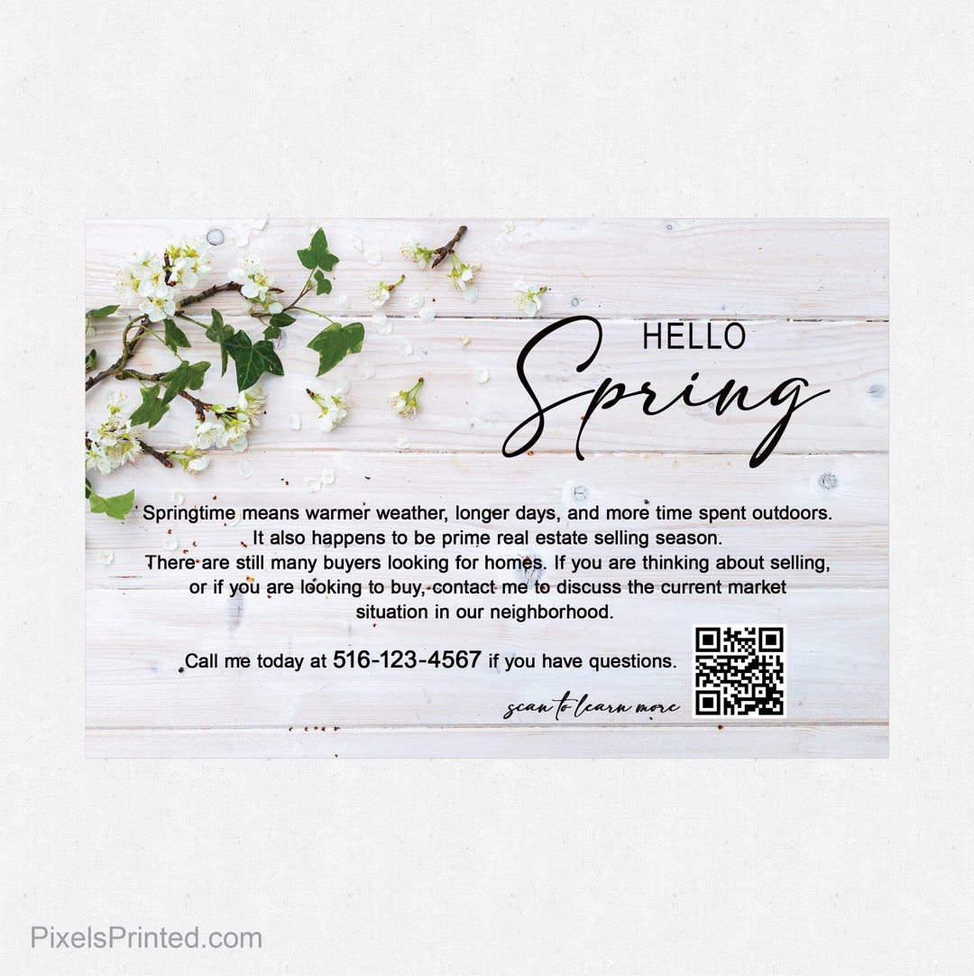 Printed Independent Real Estate Spring Maintenance Postcards, Realtor ...