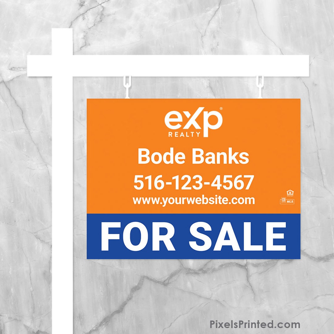 Printed EXP Realty Sign Panel, Realtor Sign Panel, Real Estate Sign ...