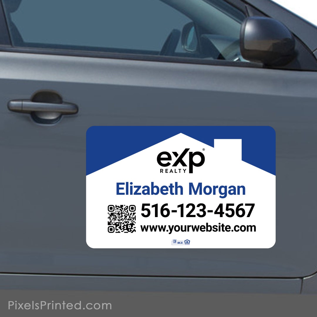 Custom EXP Realty Car Magnets: 11x17, Real Estate Car Marketing - Etsy