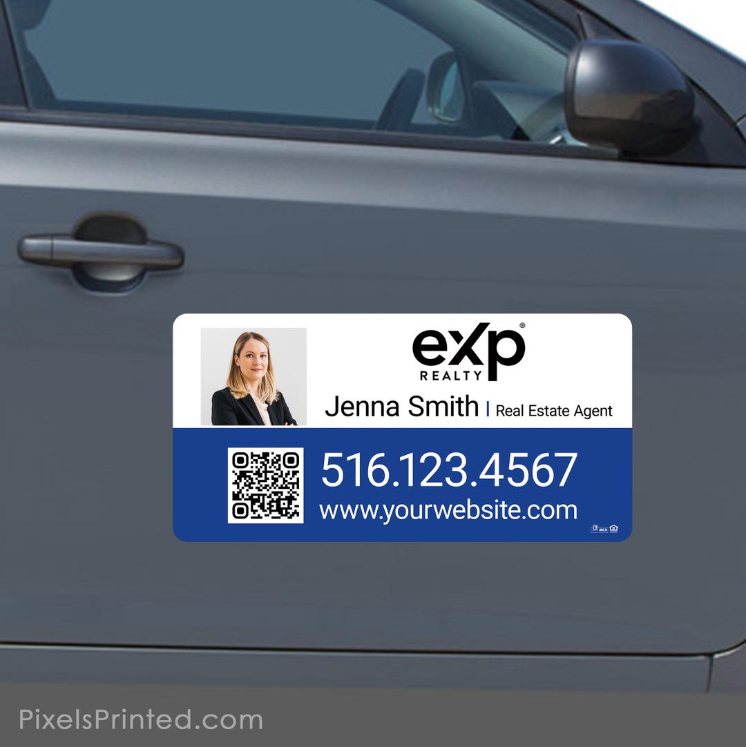 Printed EXP Realty Car Magnets, Real Estate Car Magnets, Realtor Car ...
