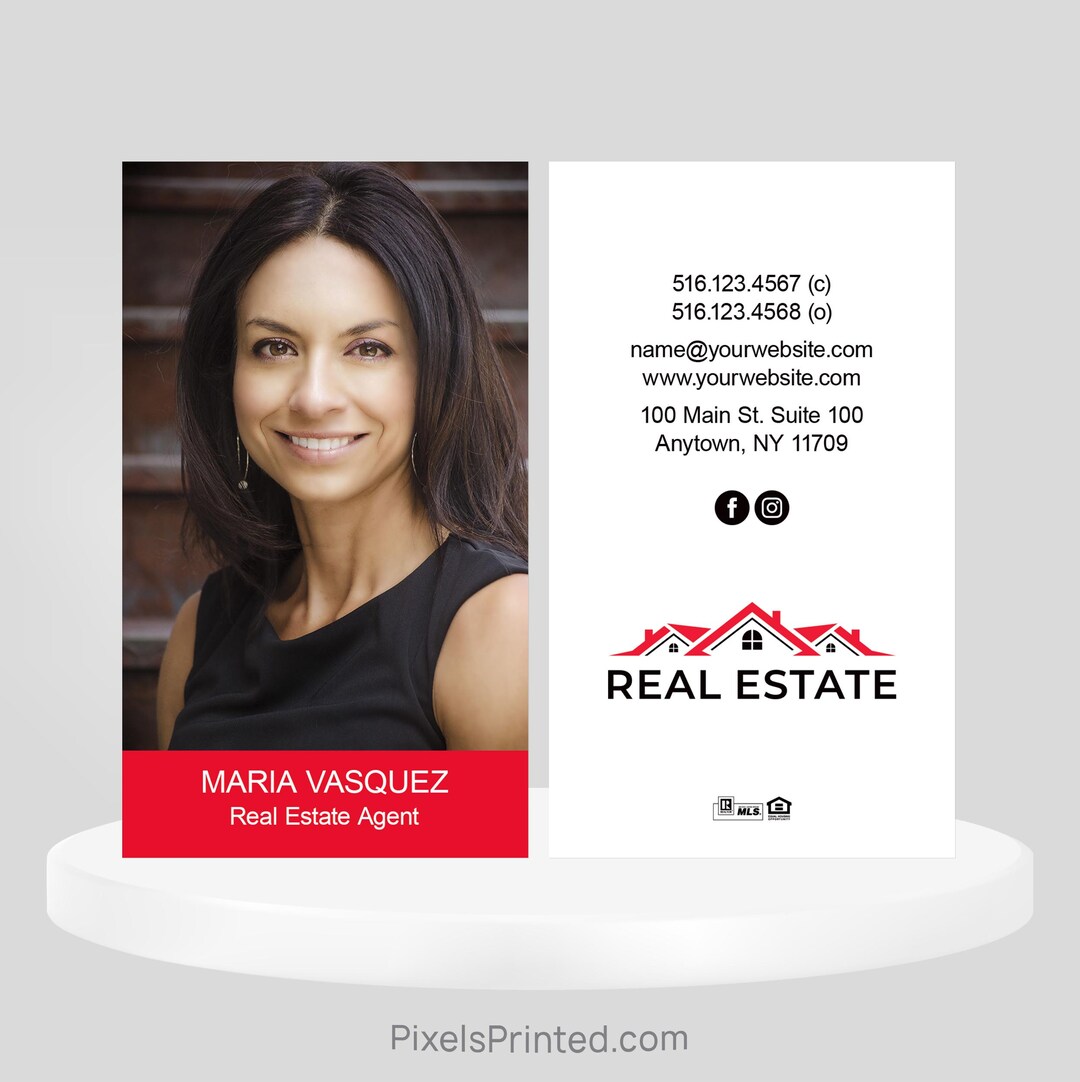 Printed Independent Real Estate Business Cards, Real Estate Agent Cards ...