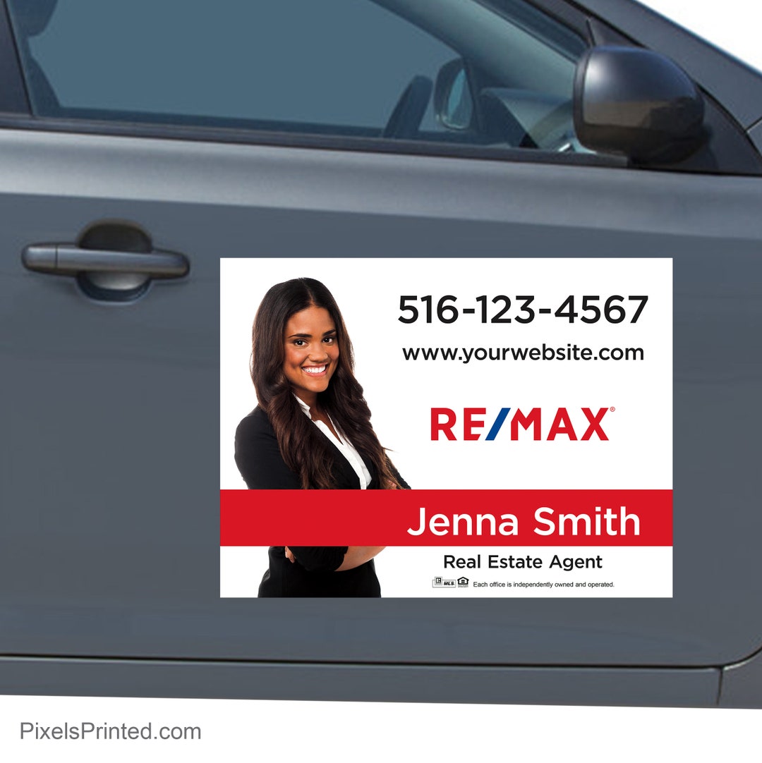 Printed REMAX Real Estate Car Decals, Realtor Car Decals - 18x24 - Etsy