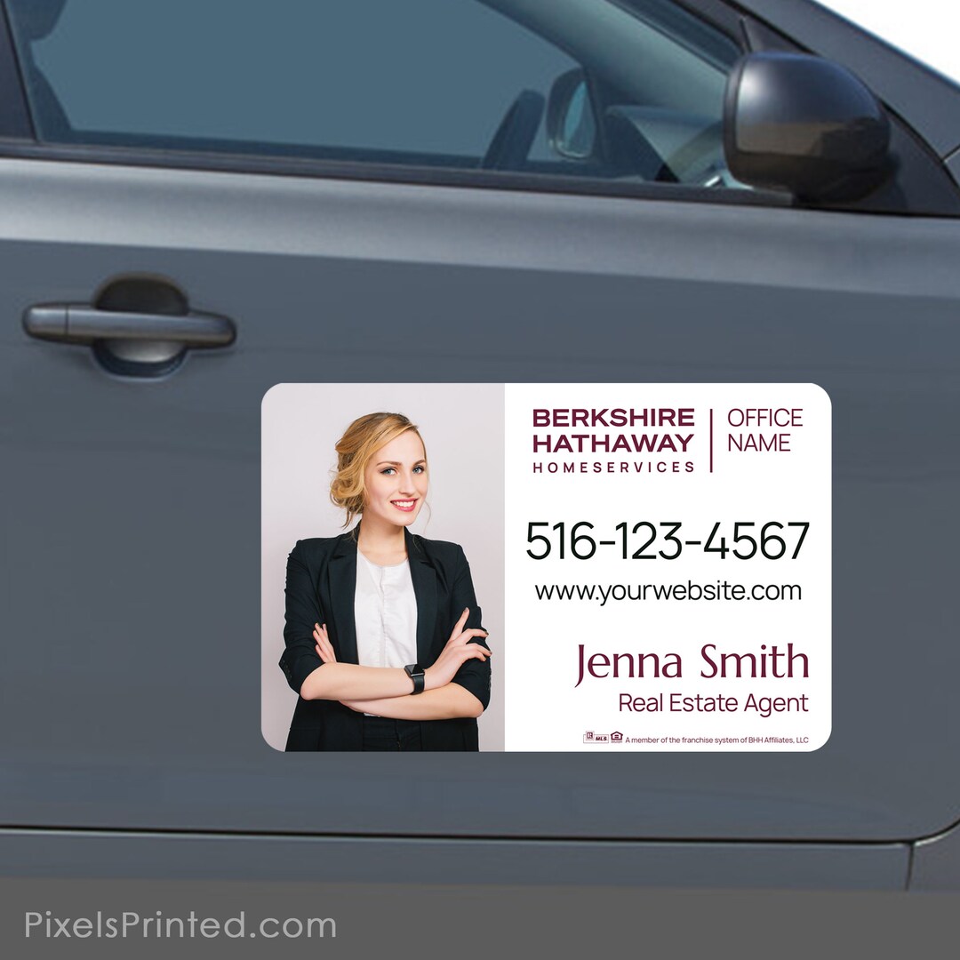 Printed Berkshire Hathaway Real Estate Car Magnets: 11x17, Realtor ...