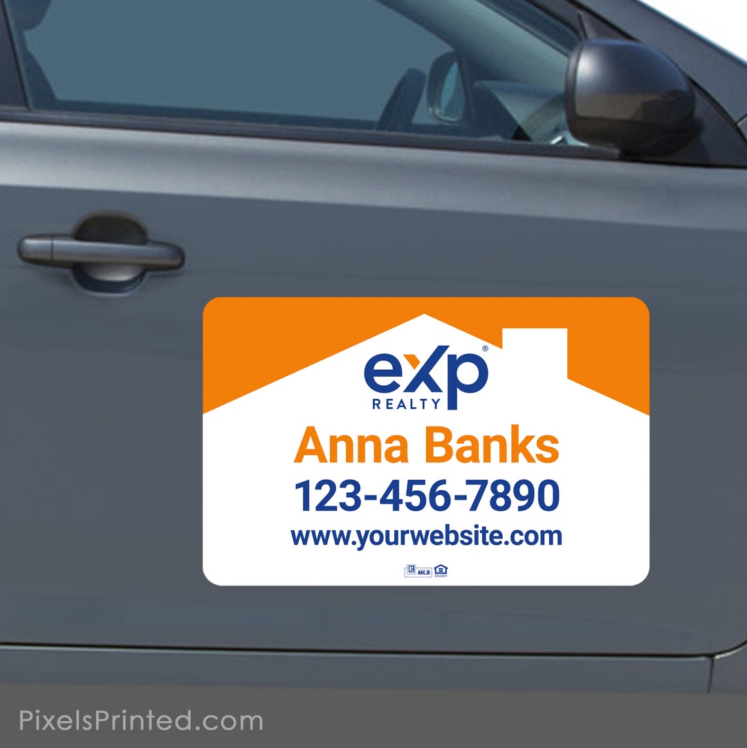 Printed EXP Realty Real Estate Car Magnets 11x17 With Rounded Corners ...
