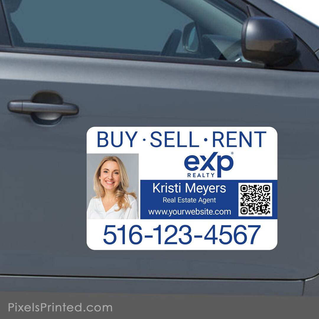 Printed EXP Realty Car Magnets, Real Estate Car Magnets, Realtor Car ...