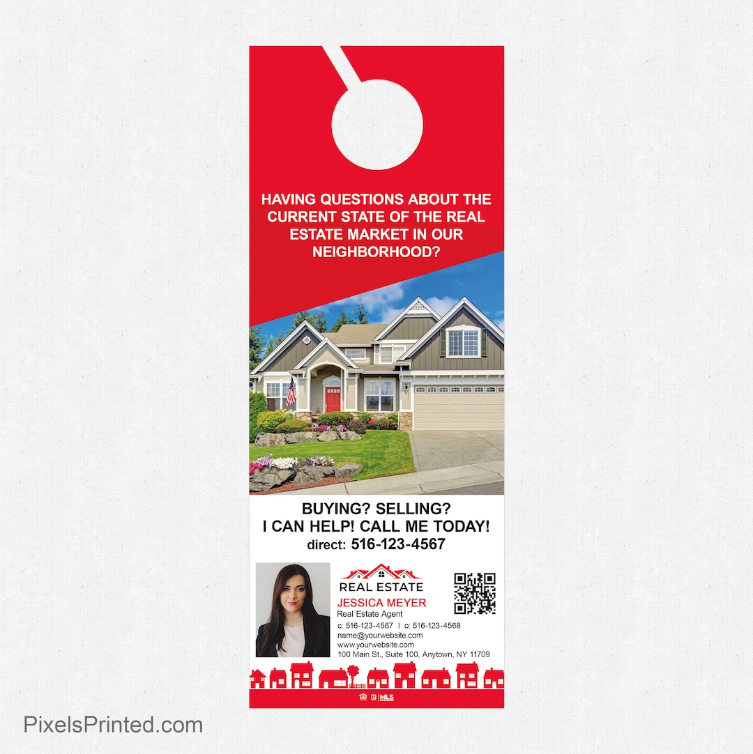 Printed Independent Real Estate Door Hangers, Real Estate Door Hangers ...
