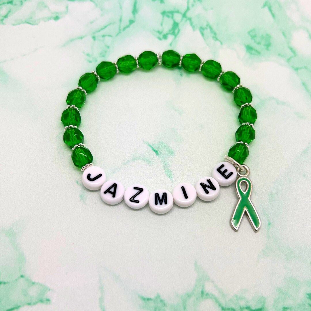 Green Ribbon Kidney Disease Awareness Bracelet, Seen on Ellen - Etsy