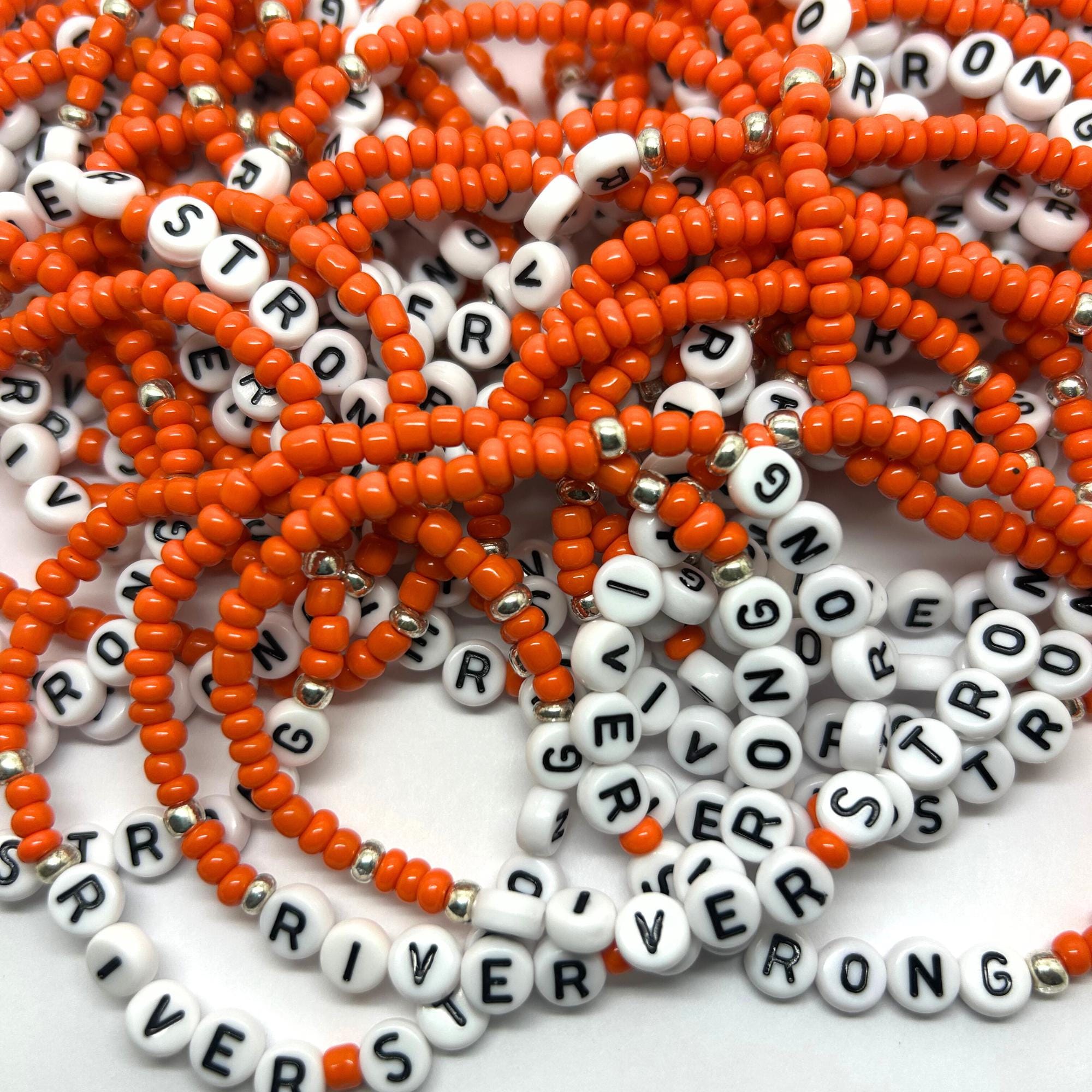Leukemia & MS Awareness Bracelet, Orange, Personalized, Bulk Support - Etsy