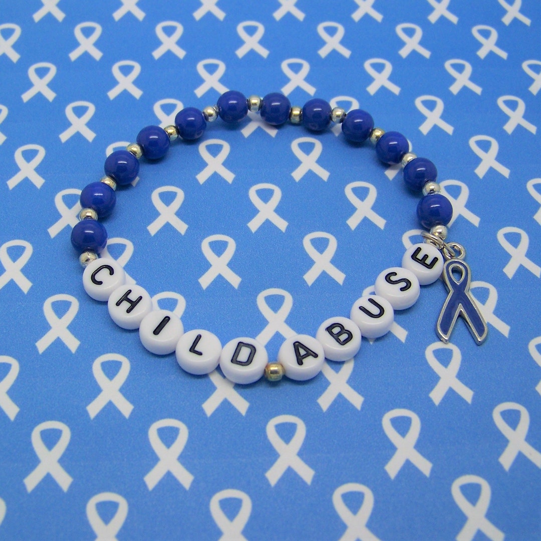 Child Abuse Awareness, Royal Blue Awareness Ribbon Bracelet ...