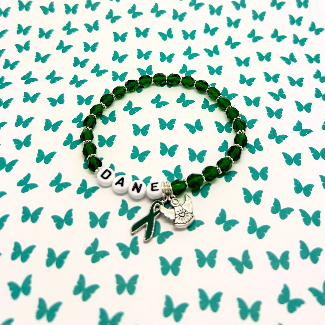 Organ Donor Angel and Awareness Bracelet, Liver Cancer Awareness ...