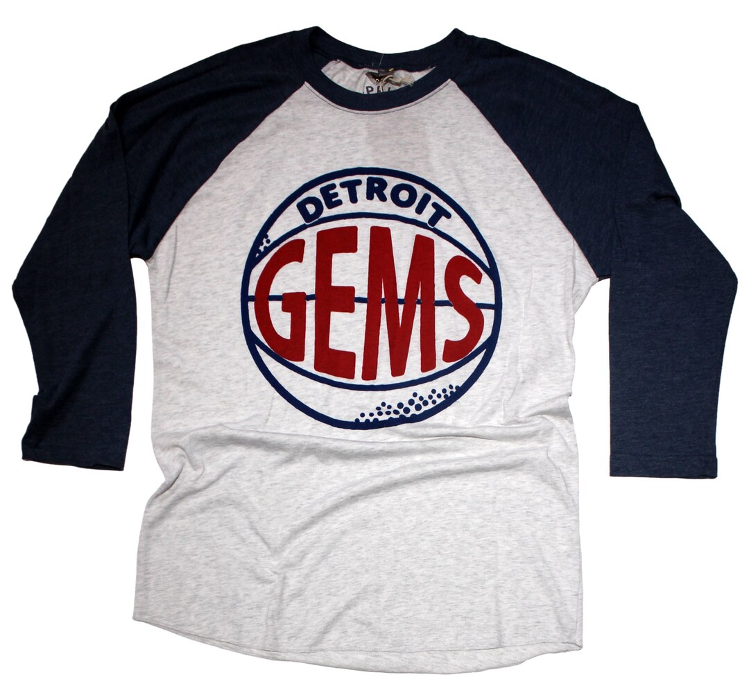 Detroit Gems Basketball Raglan Tshirt - Etsy UK