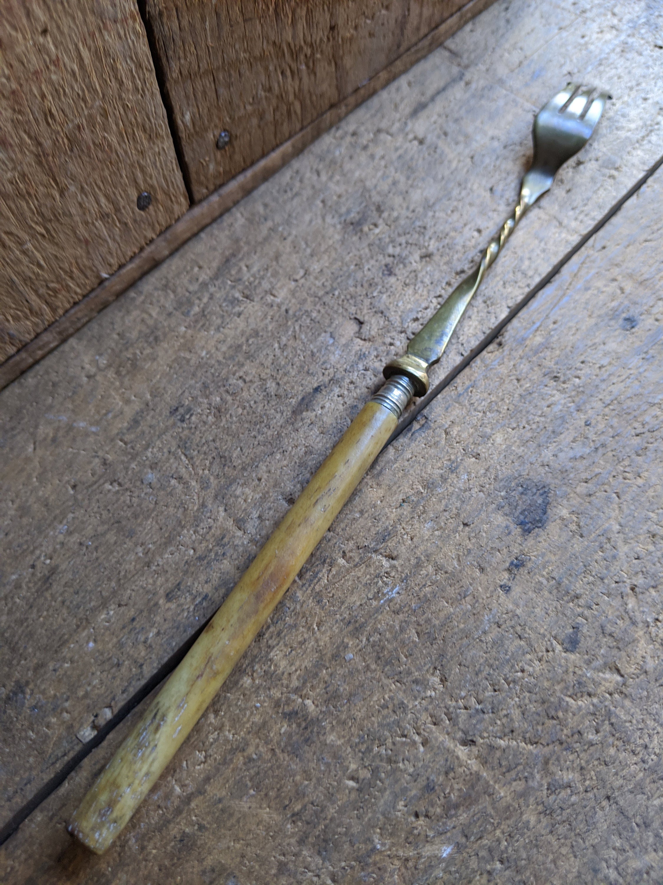 Antique Pickle Fork Bone Handle | Etsy