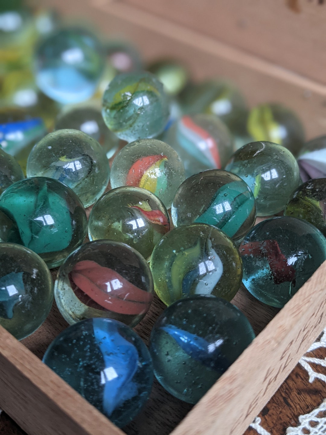 Vintage Large Shooter Marbles Choose Ten - Etsy