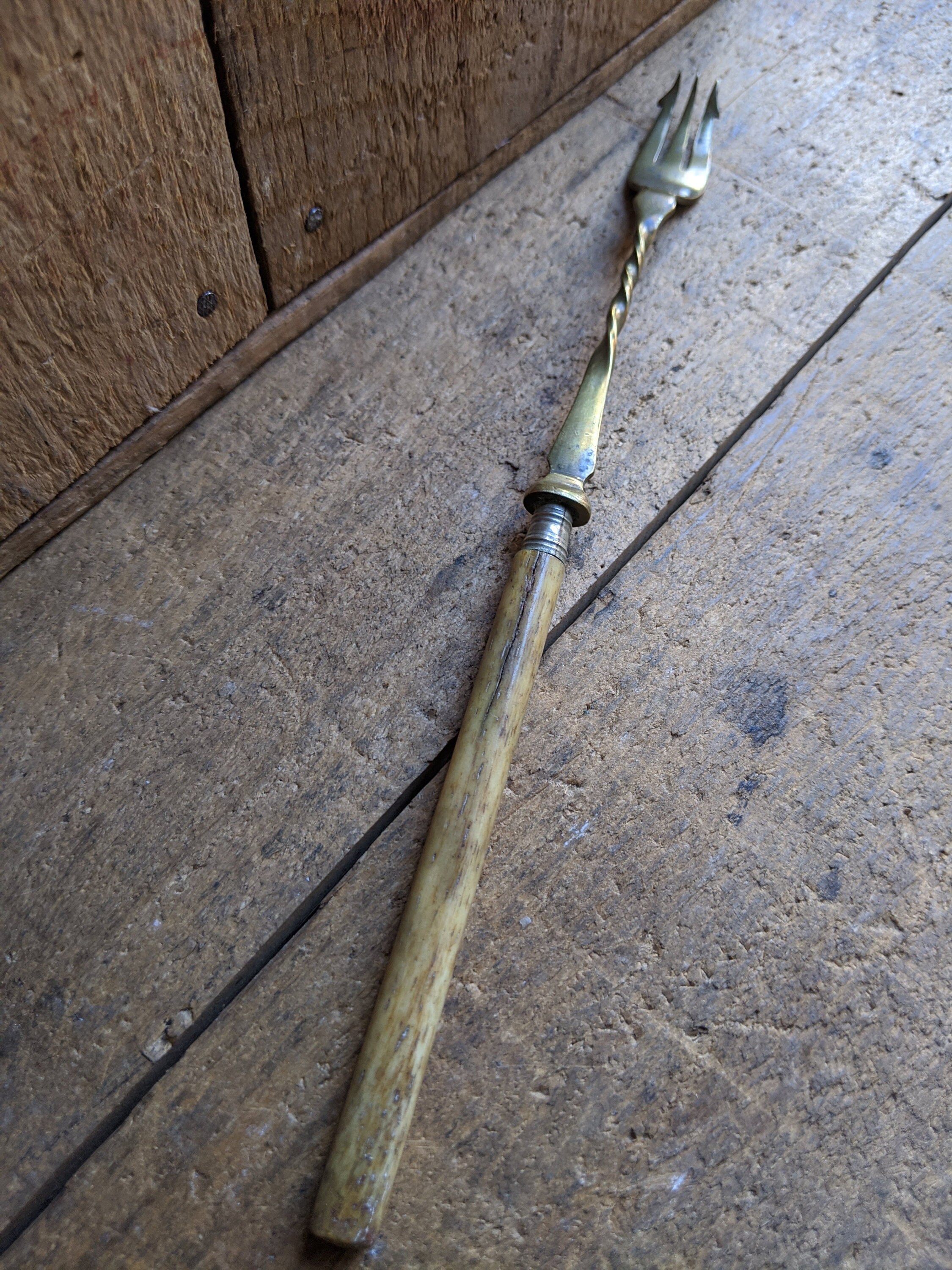 Antique Pickle Fork Bone Handle | Etsy