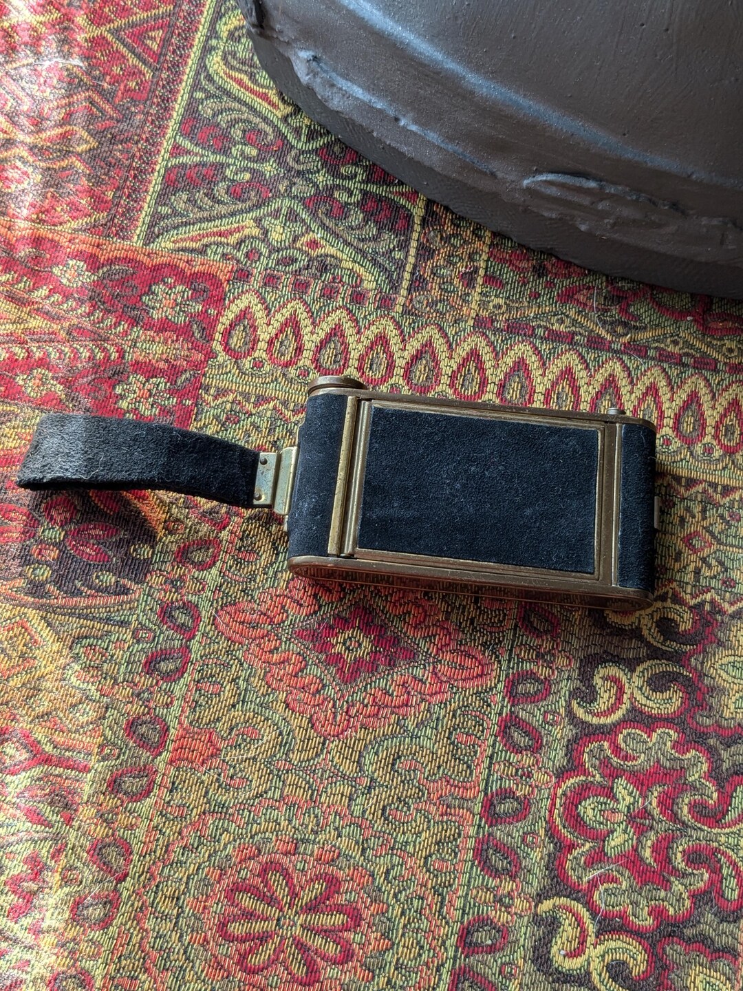 Antique Camera Style Powder Compact, Multi Compartment Ladies Compact ...