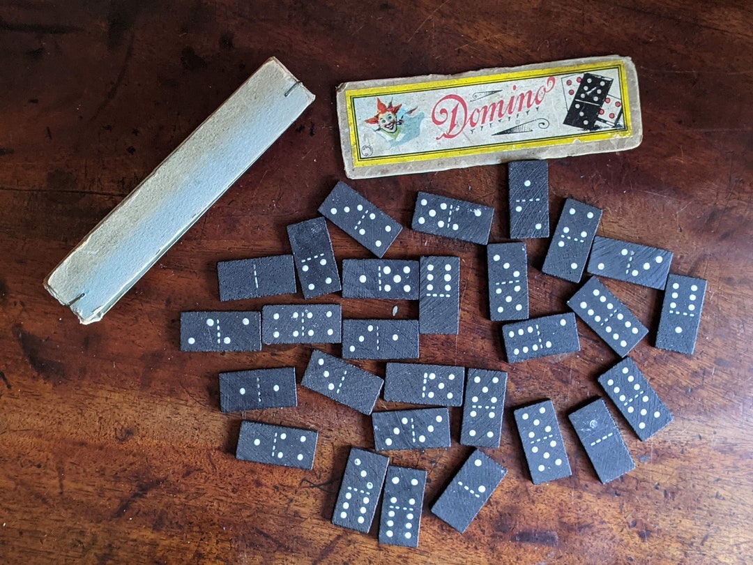 Vintage Small Wooden Dominoes Made in Germany - Etsy