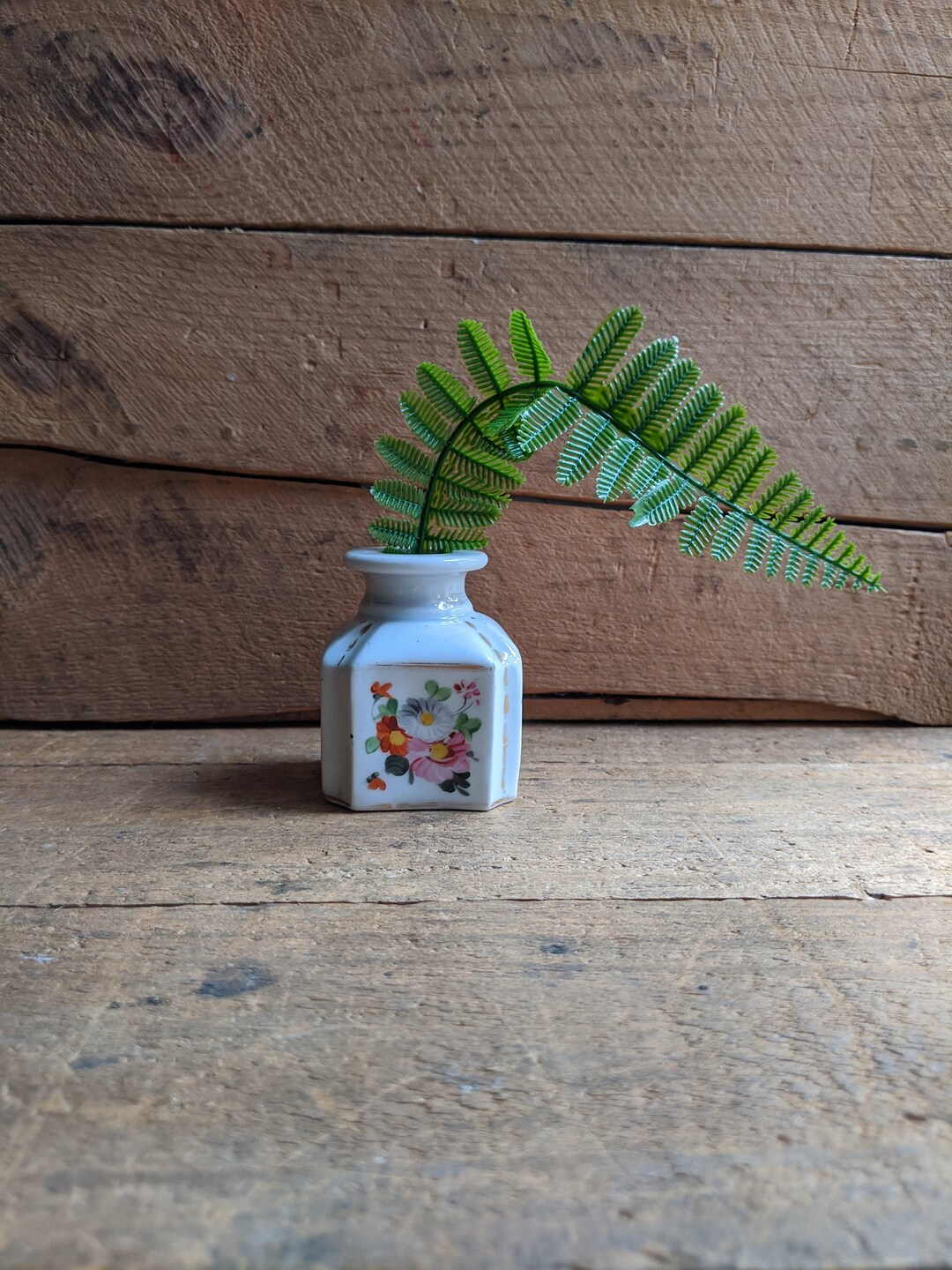 Antique Porcelain Scent Bottle/ Inkwell Ink Pot Dip Pen Hand Painted ...