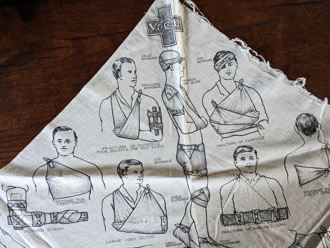 Antique Vernaid Demo Bandage Triangular Bandage Medical Wall Art - Etsy