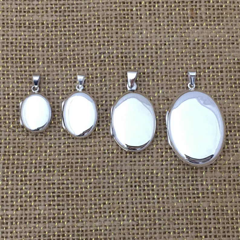 Sterling Silver Personalized Engravable Oval Locket Pendant - Etsy