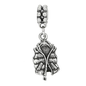 Sterling Silver Life Vest Safety Jacket Charm 3d Charm with Options - Etsy