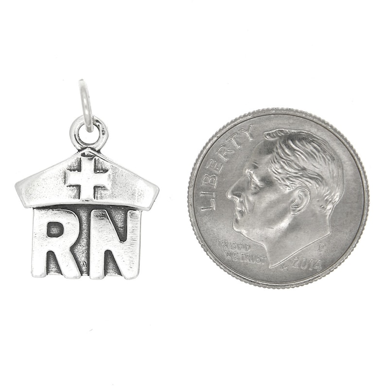 Registered Nurse RN Sterling Silver Charm -with Options - Etsy