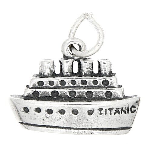 TITANIC SINKING SHIP Solid Sterling Silver 925 Charm Pendant - Etsy
