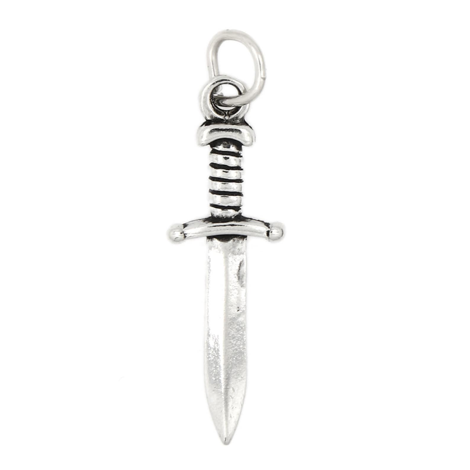 Sterling Silver Dagger Charm con opciones - Etsy España
