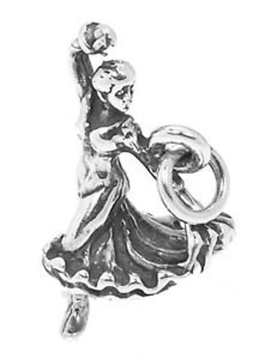 Sterling Silver Fancy Spanish Spain Flamenco Dancer Charm | Etsy