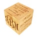 3 Inch Cube Personalized Nursery Decoration Keepsake Wood - Etsy