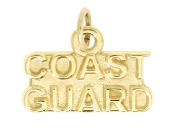 Coast Guard Gold Pendant - Etsy