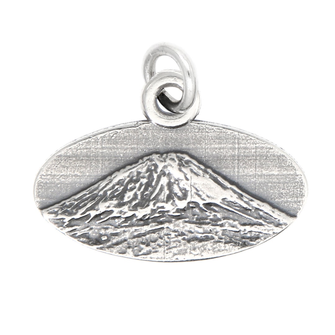 Mount Fuji Japan Volcano Sterling Silver Charm -with Options - Etsy