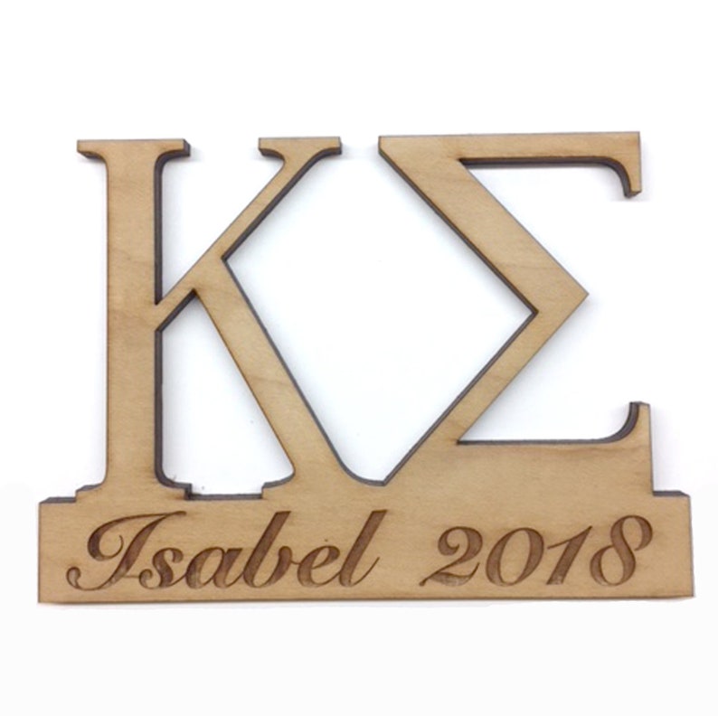 Personalize Monogram Greek Letter Wooden Wood Letter Sorority - Etsy