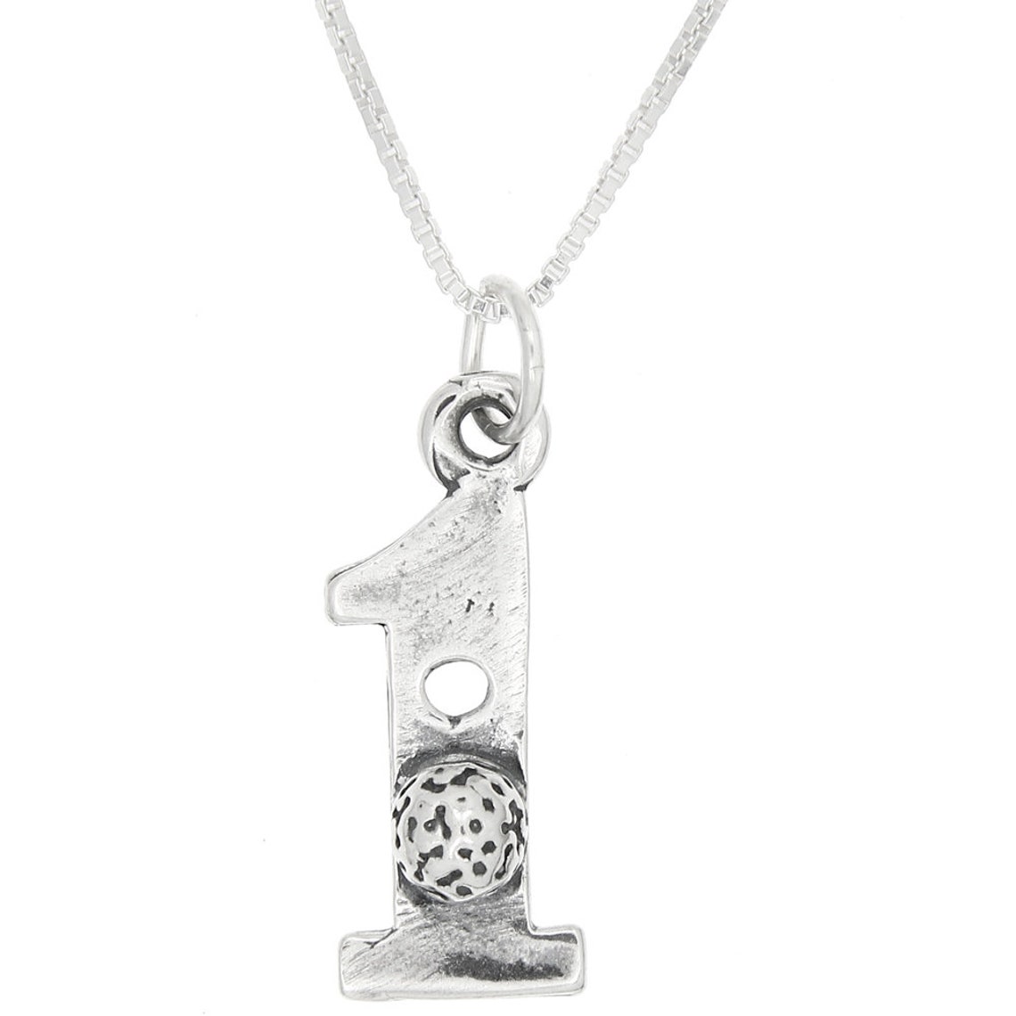 Sterling Silver Golf Hole in One Charm one Sided Charm with - Etsy