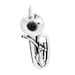 Sterling Silver Musical Instrument Tuba Charm Pendant 3D - Etsy