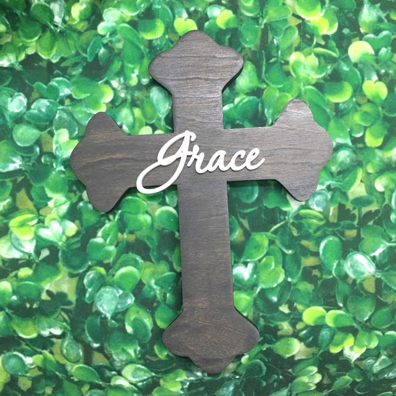 Personalized Wooden Cross - Etsy