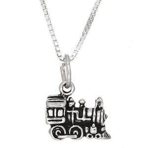 Sterling Silver Small Train Engine Charm 3d Charm with Options - Etsy
