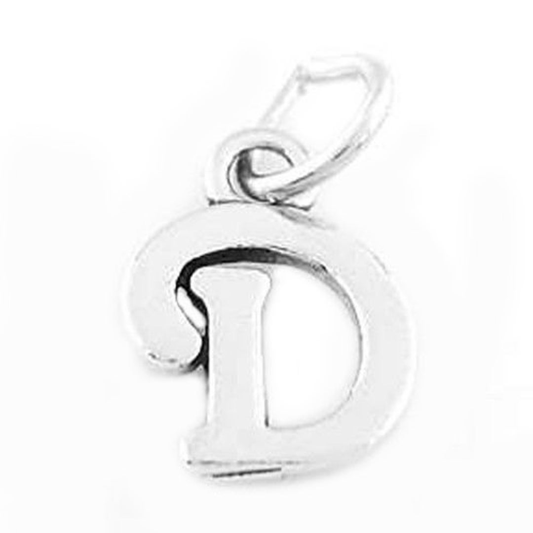 Initial D Sterling Silver Fancy Letter D Charm - Etsy