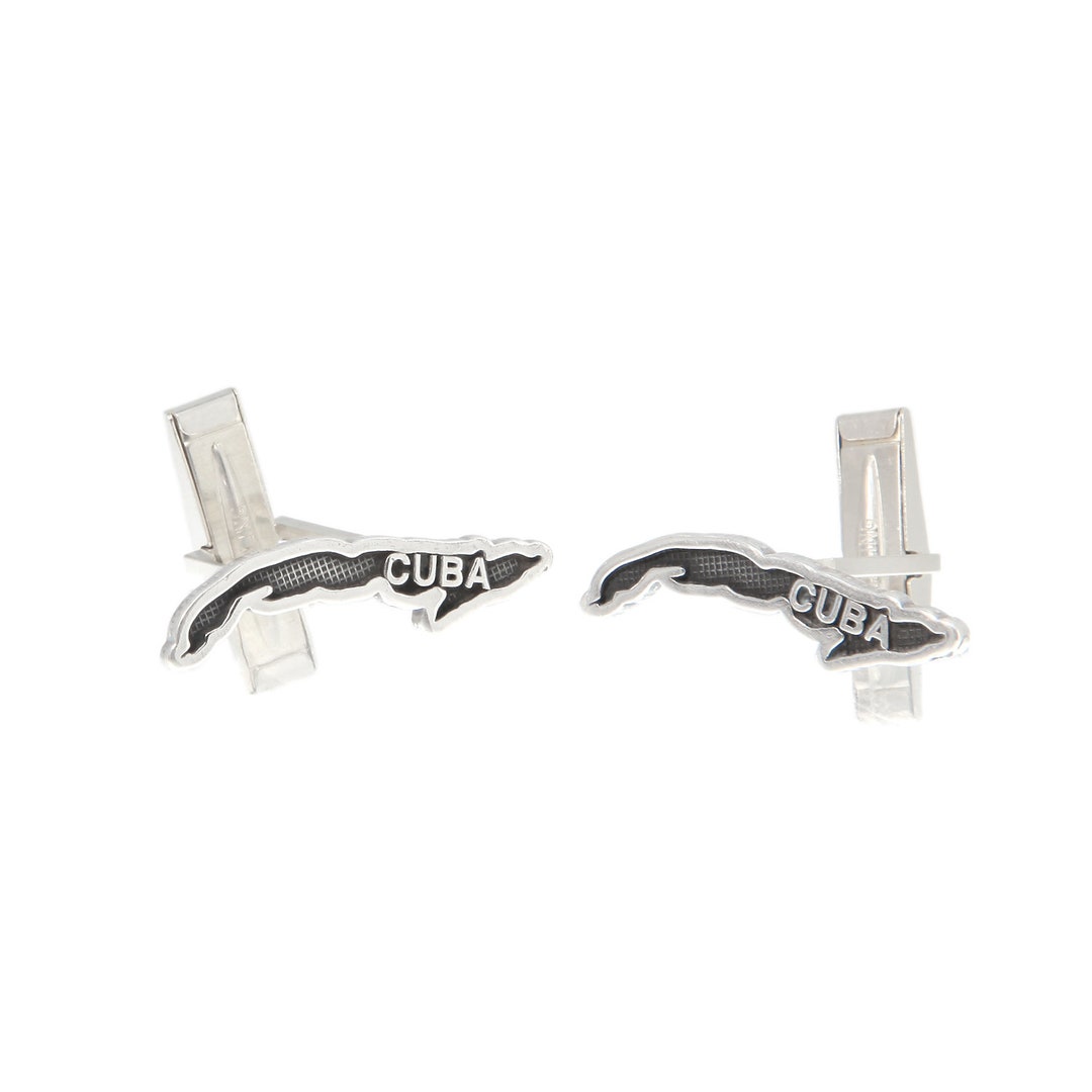 Cuba Map Sterling Silver Cuff Links Cufflinks (made in USA) - Etsy