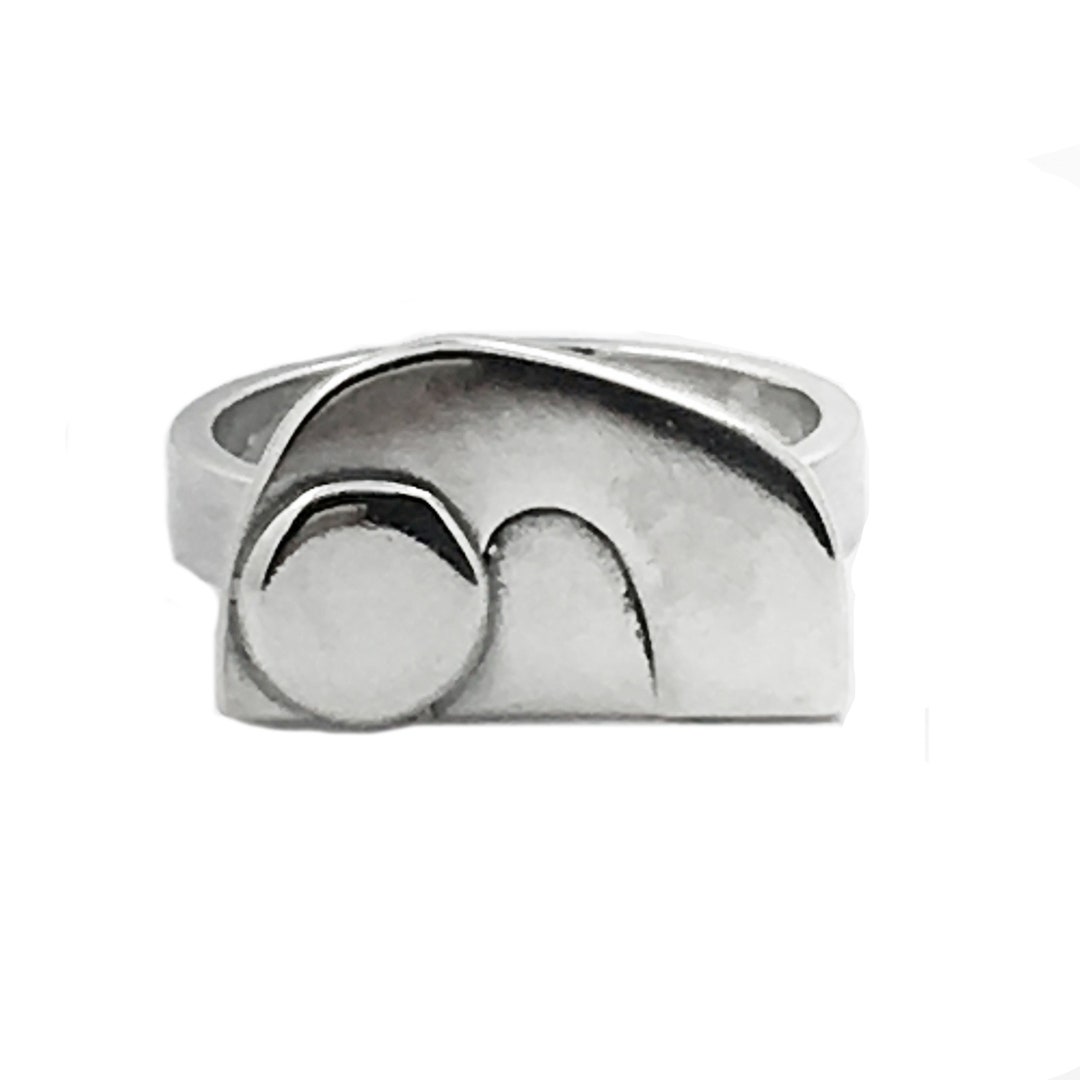 Plain Empty Tomb Sterling Silver Ring - Etsy