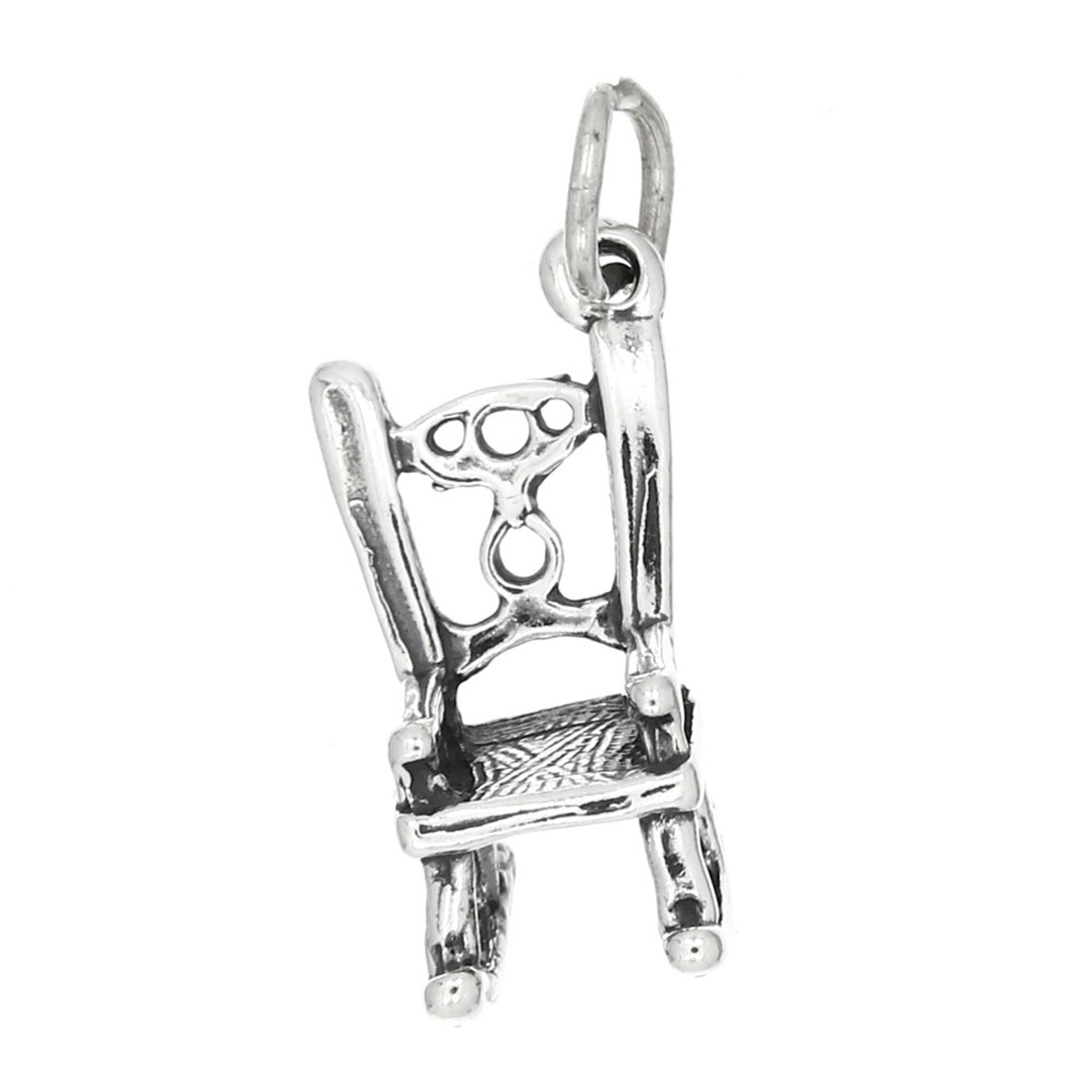 Sterling Silver Rocking Chair Charm Pendant 3D Charm with - Etsy