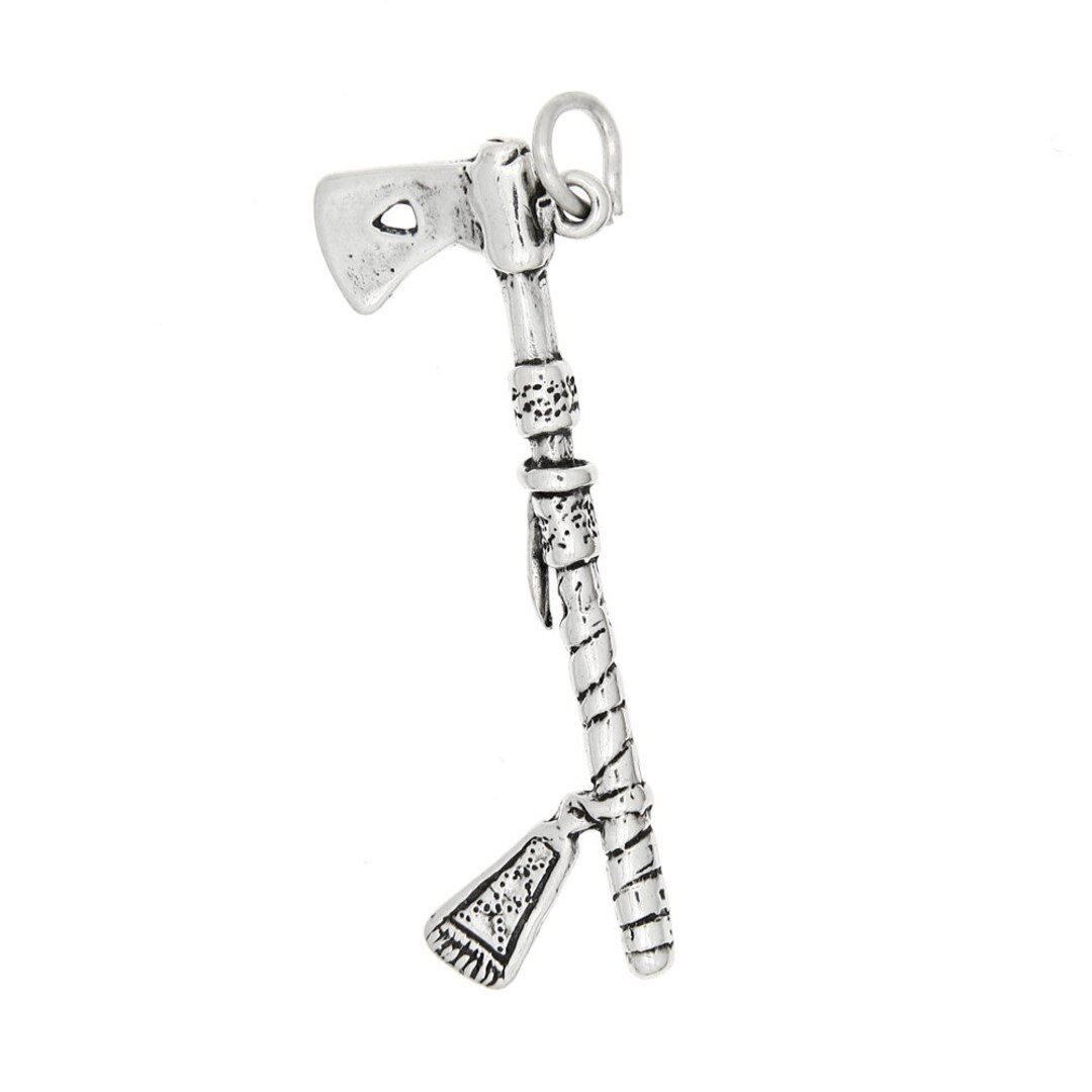 Battle Axe - Tomahawk Sterling Silver 3d Charm -with Options - Etsy