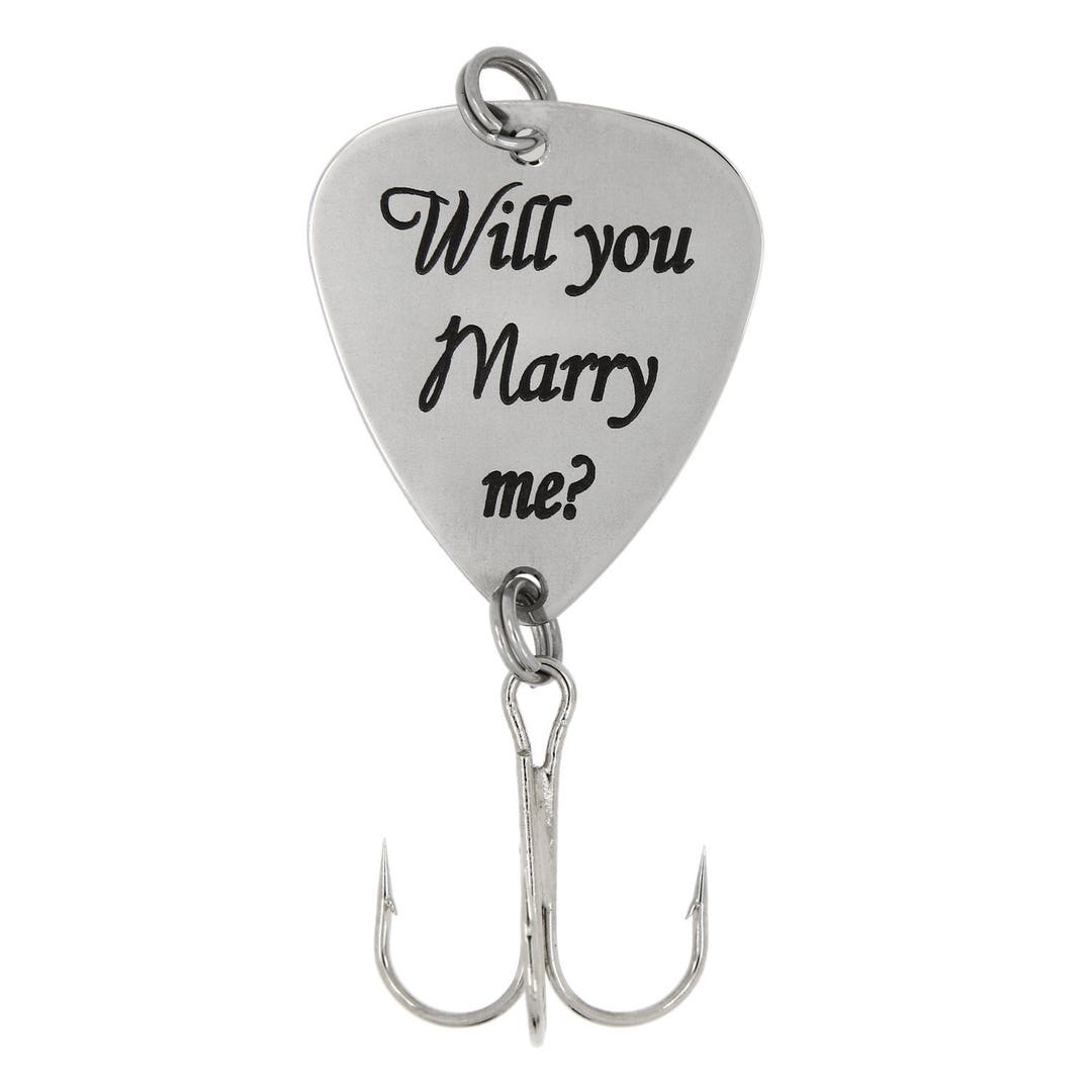 Wedding Fishing Lure Will You Marry Me Lure LGU Personalized Hook ...