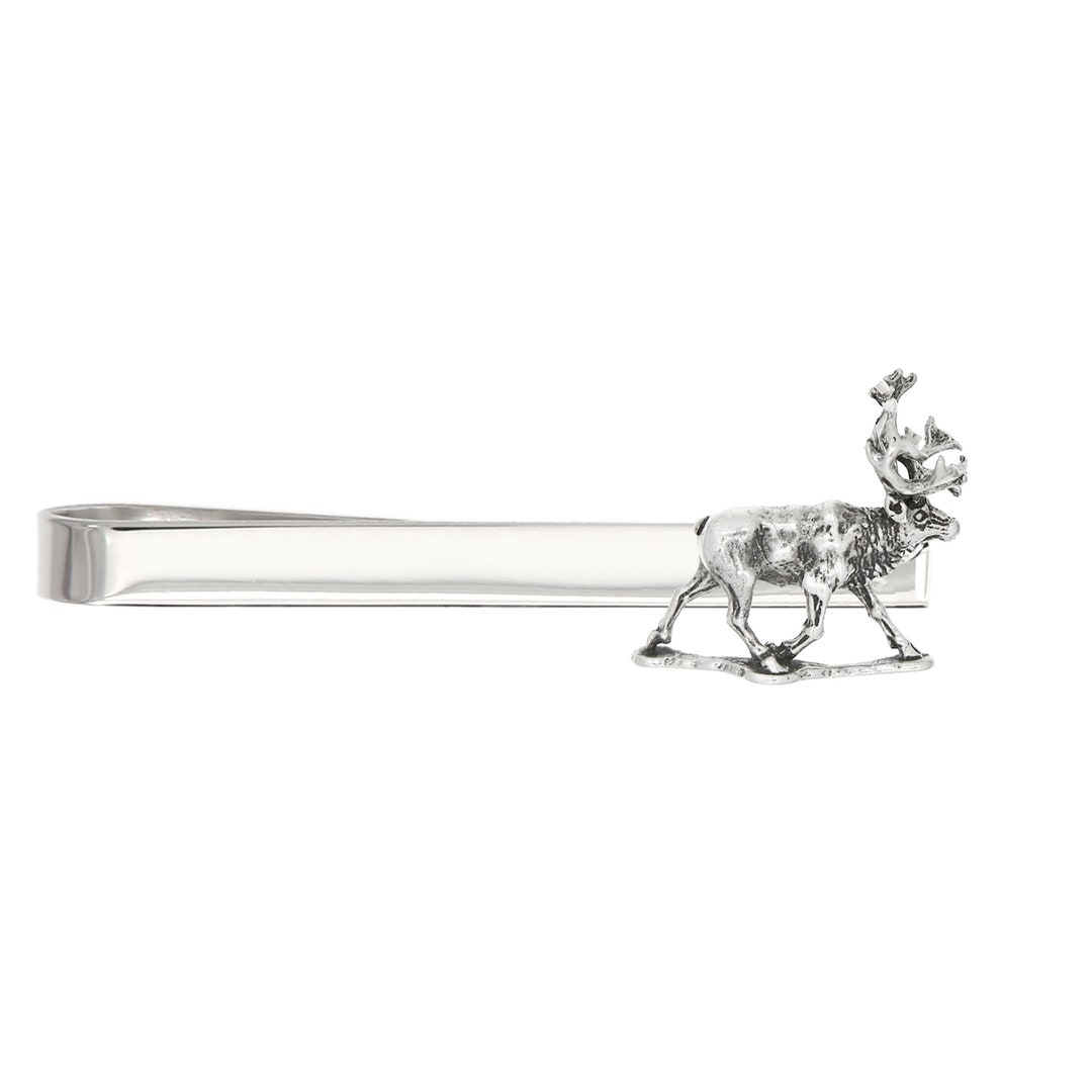 Moose Tie Bar Personalize Sterling Silver Tie Clip - Etsy