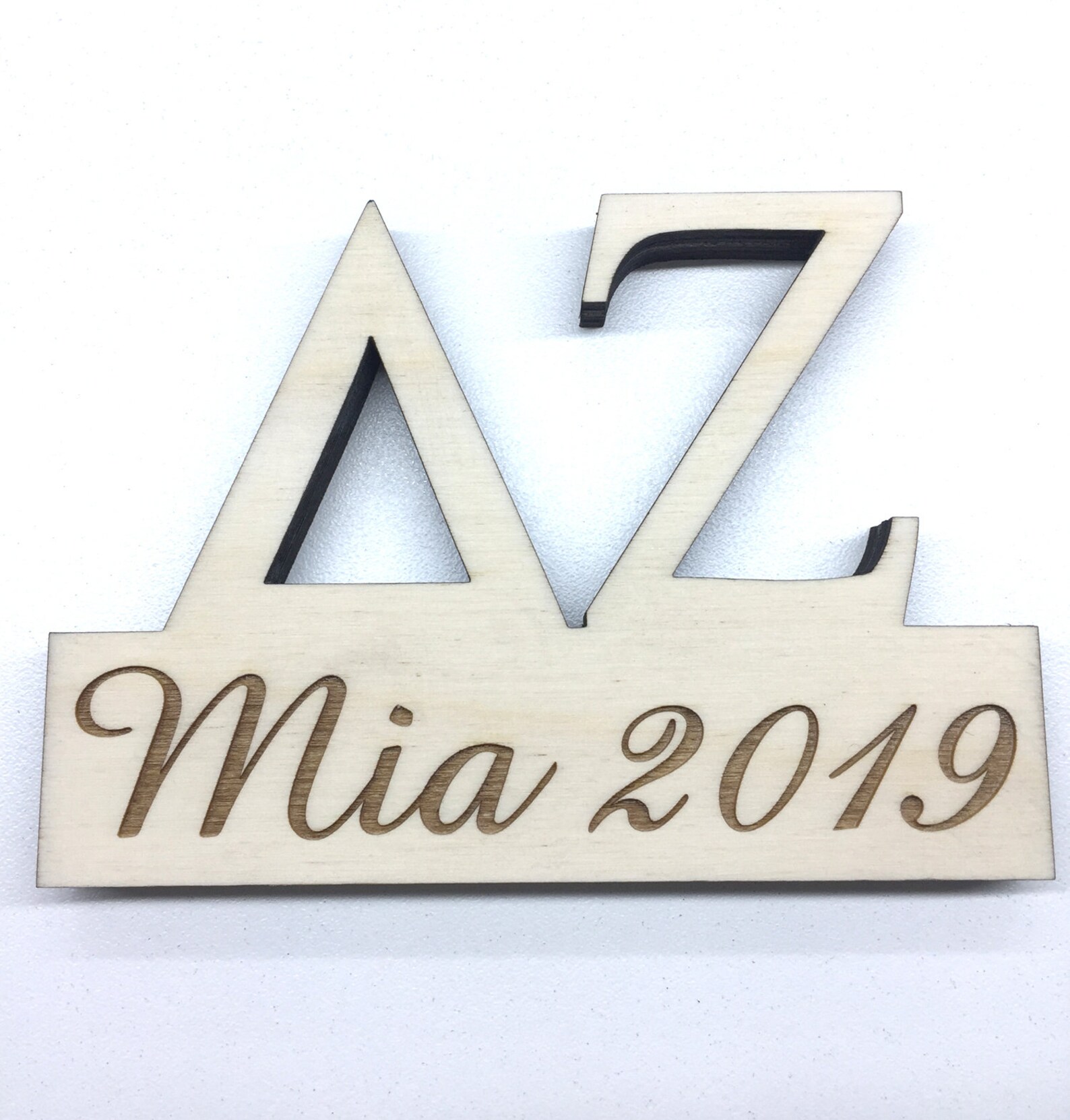 Personalize Monogram Greek Letter Wooden Wood Letter Sorority - Etsy